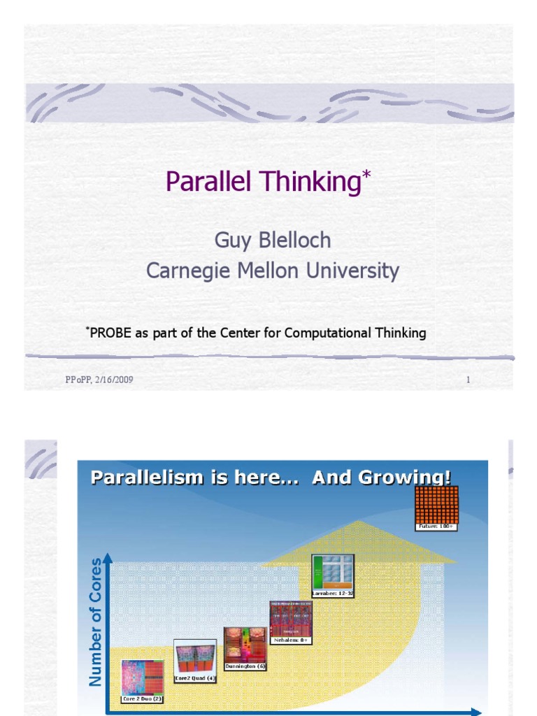 Parallel Thinking: Core Ideas and Techniques for Teaching Parallel ...