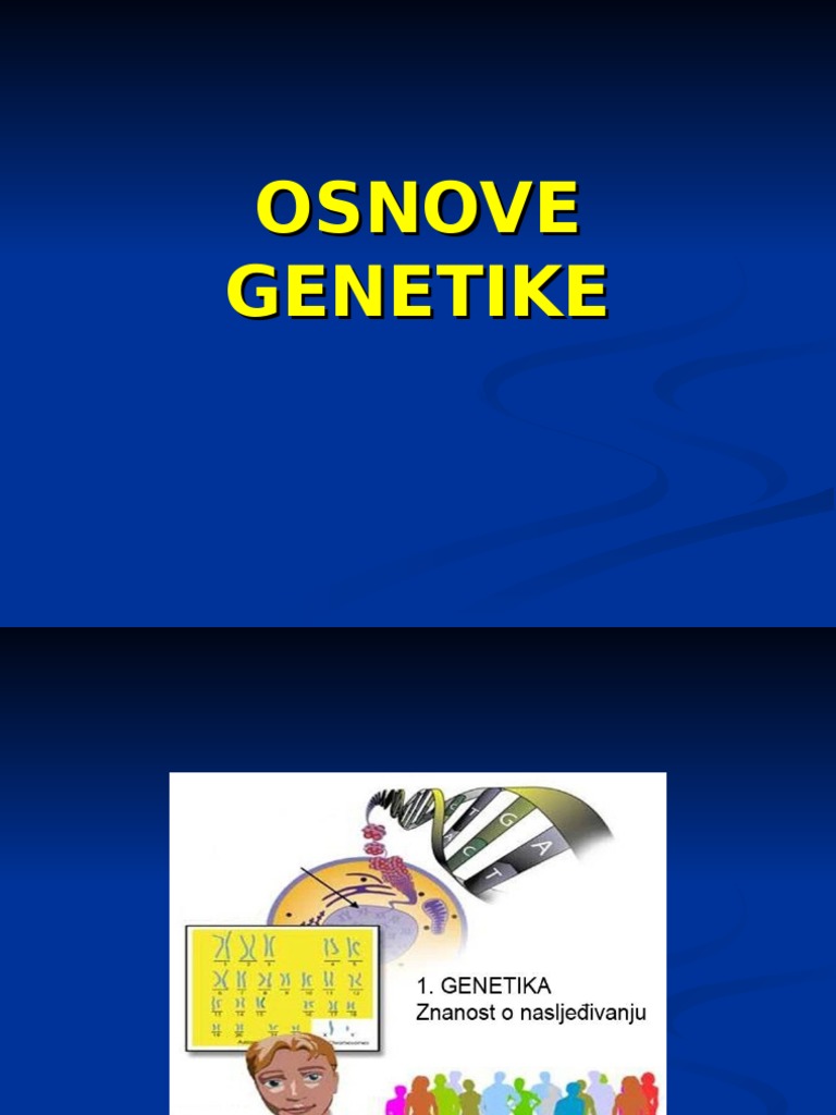Osnove Genetike | PDF
