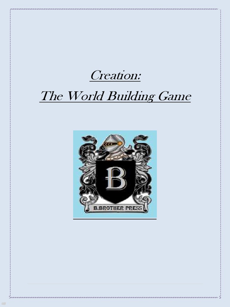 Creation - The World Building Game | PDF | Role Playing Games | Dice