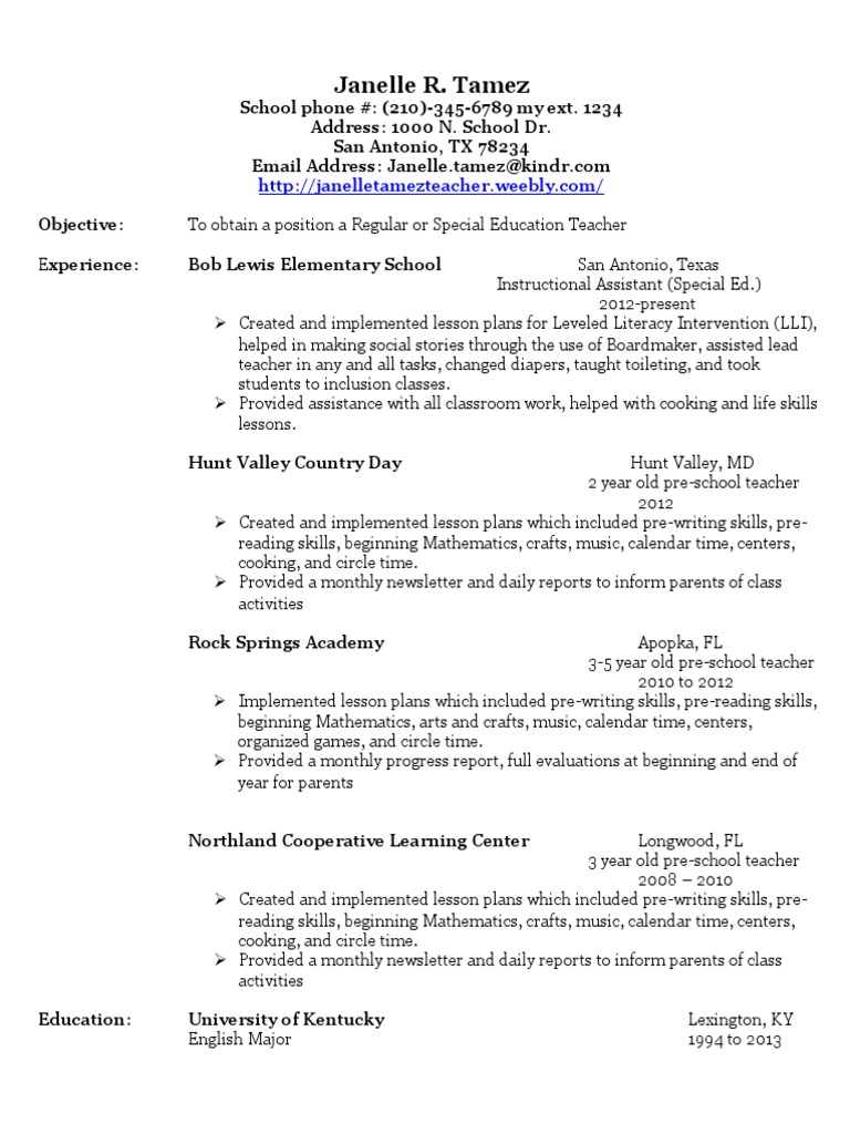 Janelle Resume Web | PDF
