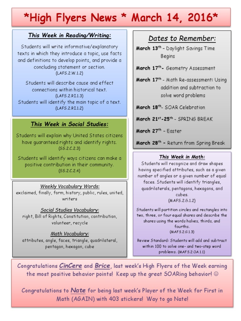 March Events and Learning Highlights | PDF