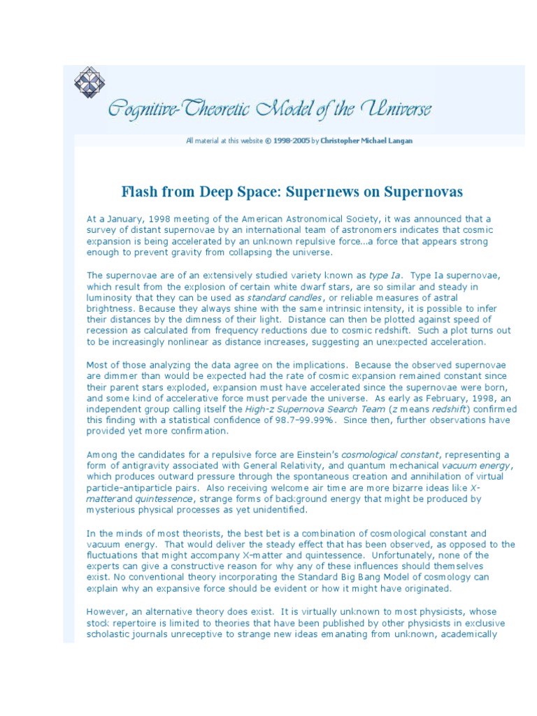Physics and Metaphysics - CTMU | PDF | Spacetime | Universe