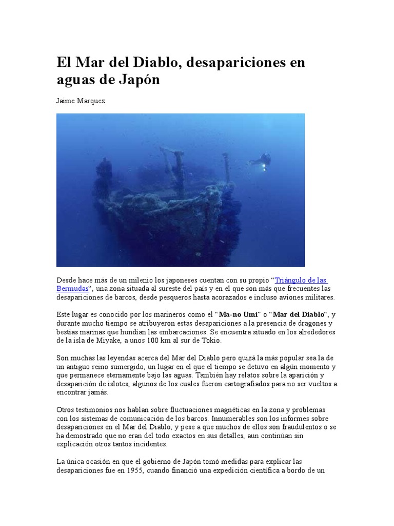 El Mar Del Diablo | PDF | Japón | Violencia