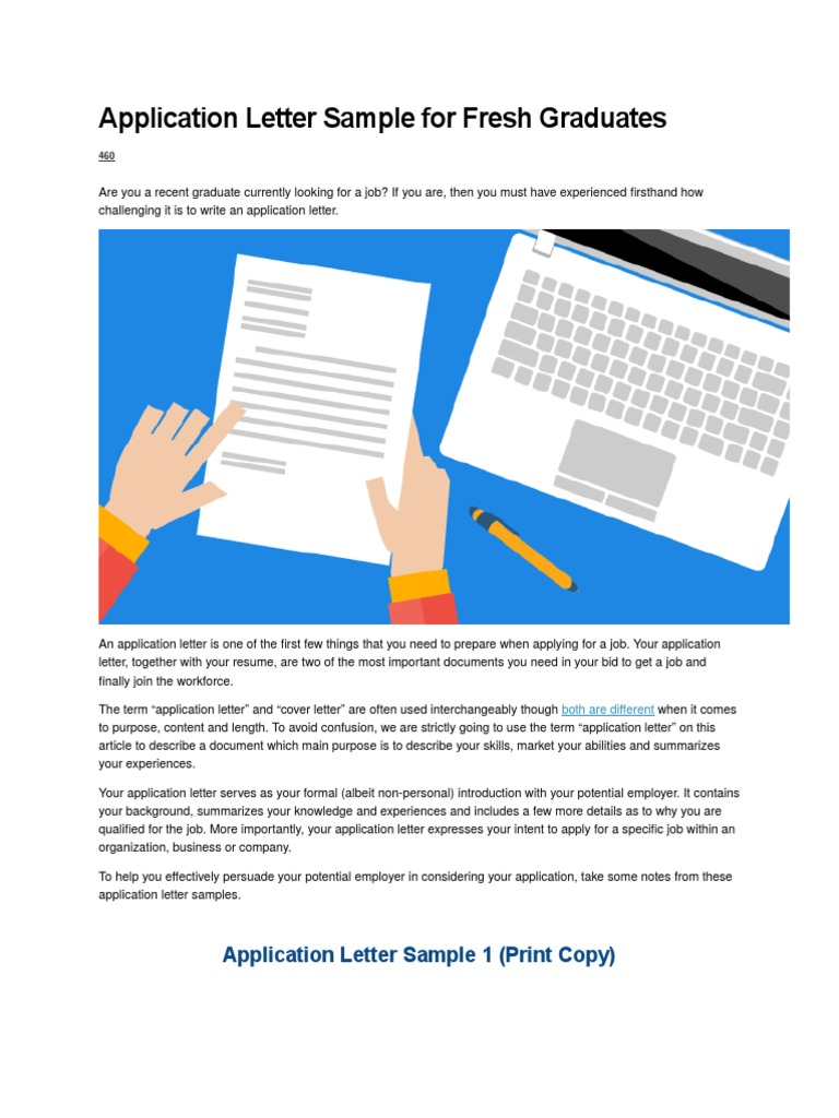 Application Letter Sample For Fresh Graduates | PDF | Human Resource ...