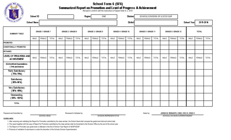 School Forms 1-7 | PDF