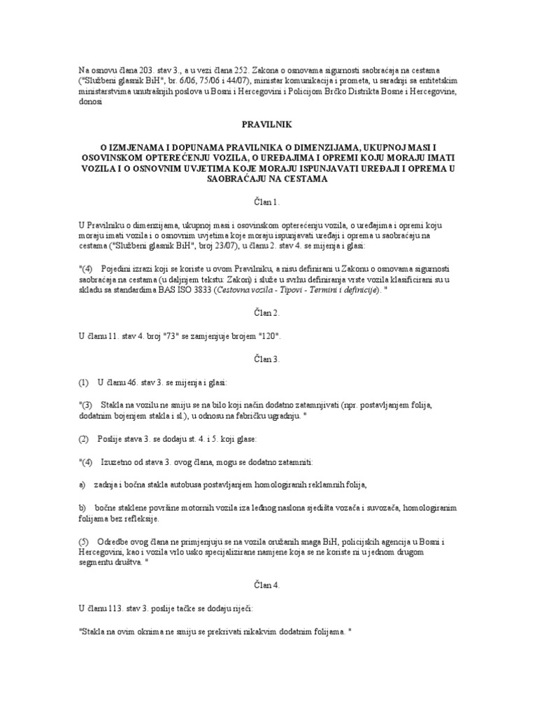 Zatamnjivanje Stakala BiH | PDF