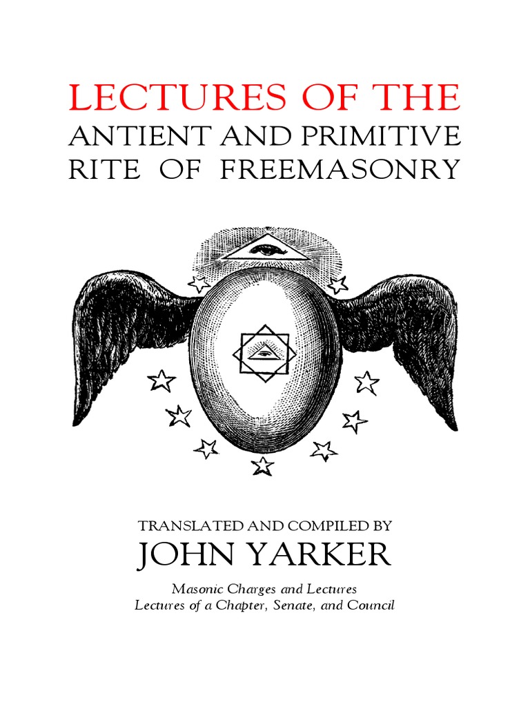 Yarker - Lectures of The Antient and Primitive Rite | PDF | Freemasonry ...