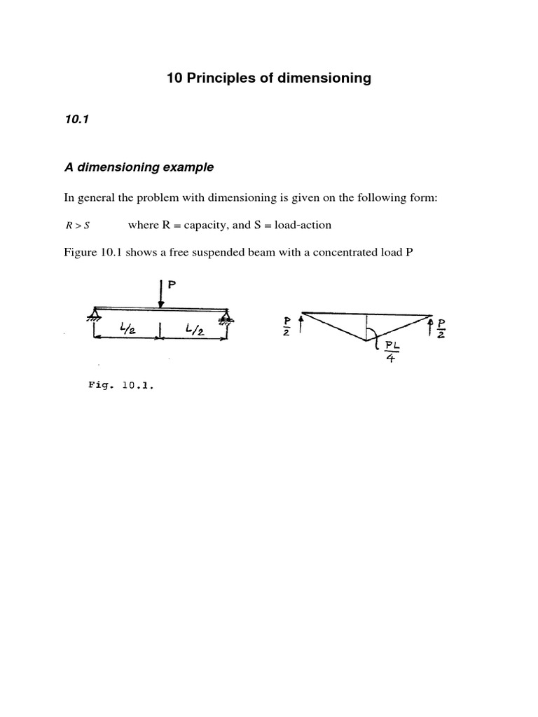 Principles of Dimensioning | PDF | Cross Section (Physics) | Yield ...