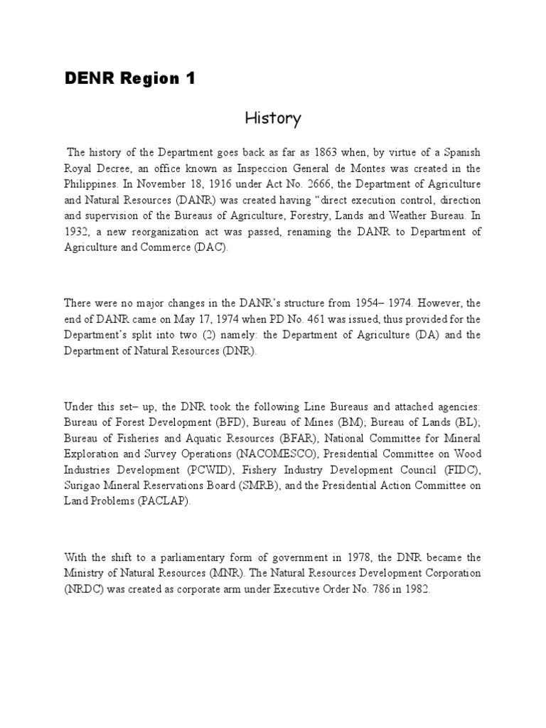 DENR Region 1 | PDF | Luzon | Earth Sciences