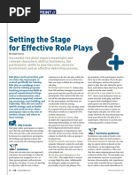 How To Facilitate A Role Play - Handout | PDF | Facilitator | Attitude ...