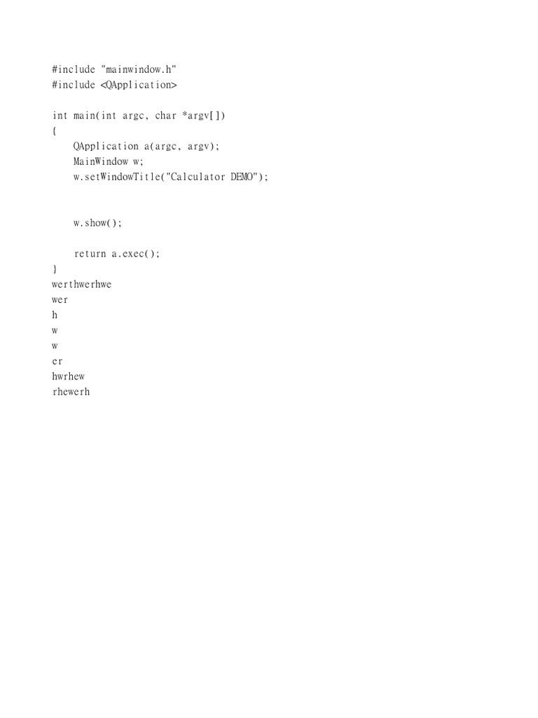 #Include "Mainwindow.H" #Include | PDF | Teaching Methods & Materials