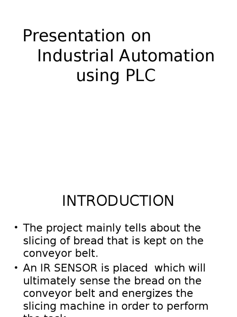 Presentation On Industrial Automation | PDF | Programmable Logic ...