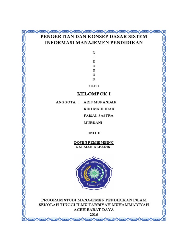 Pengertian Dan Konsep Dasar SIMDIK | PDF | Karier & Perkembangan