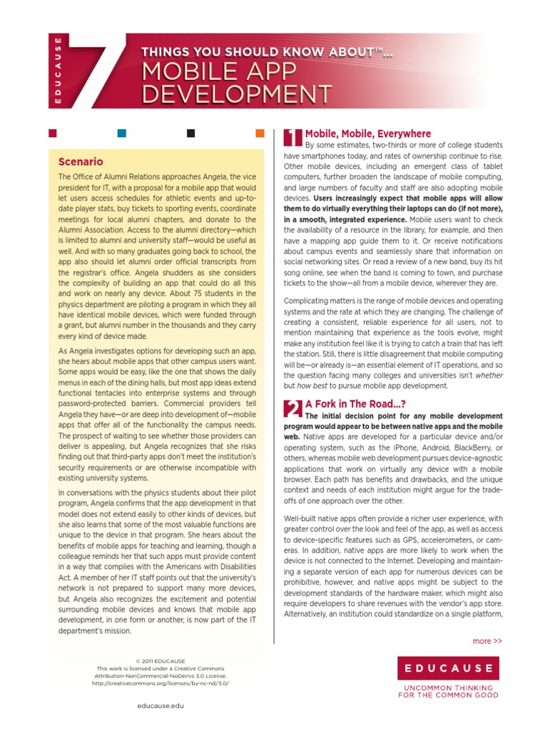 Mobile App Development | PDF | Mobile Device | Mobile App