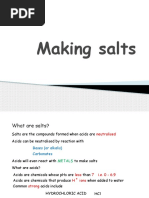 IGCSE CHEMISTRY Preparation of Salts | PDF | Salt (Chemistry) | Solubility