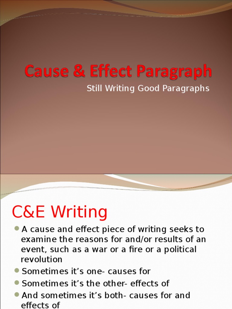 Cause and Effect Writing Guide | PDF | Paris (Mythology) | Greek Mythology
