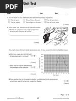 8J End of Unit Test Standard (S) | PDF | Color | Mirror