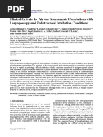 Airway Visualization Scoring Systems | PDF | Respiratory System ...