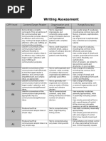 Cambridge Writing Assessment Criteria | PDF | Vocabulary | Word