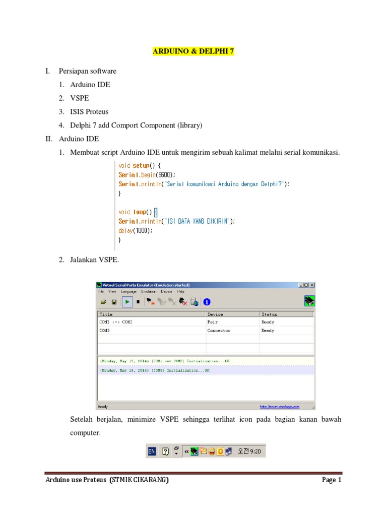 Arduino Dan Delphi 7 | PDF