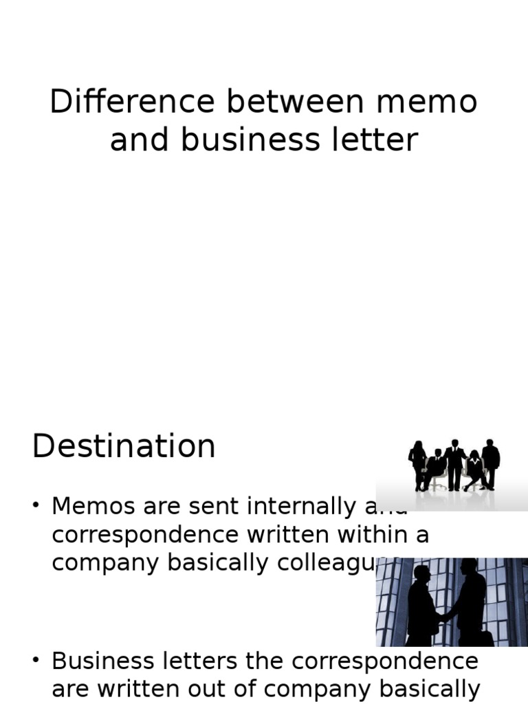 Difference Between Memo and Business Letter | PDF | Mail | Written ...