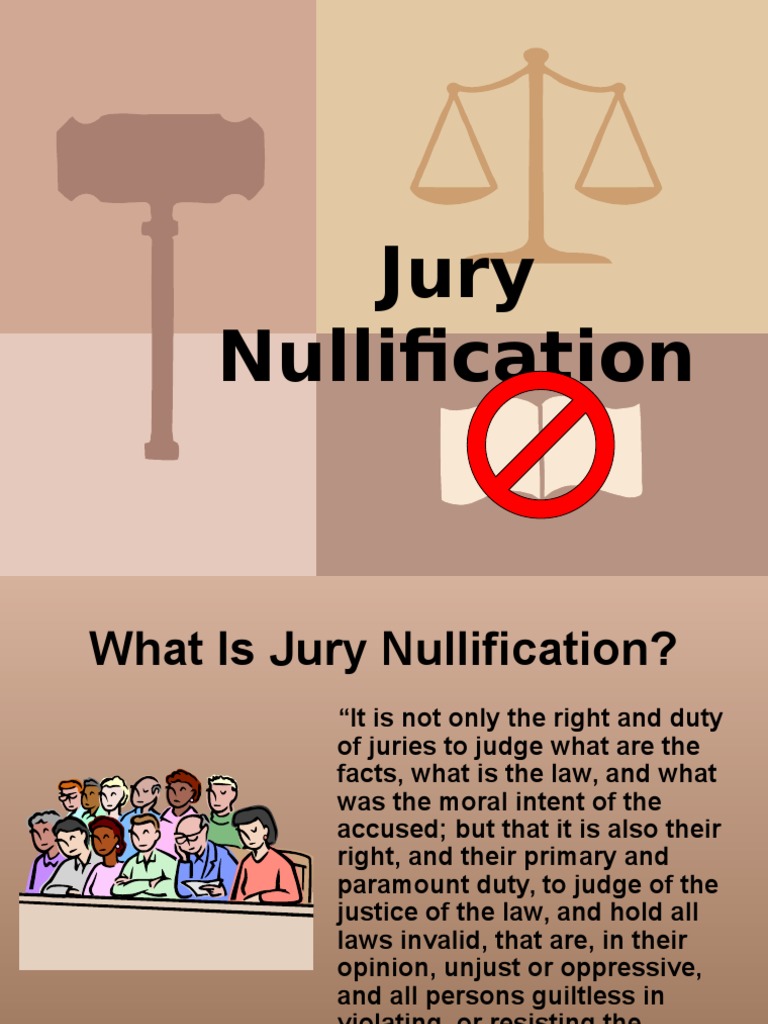 Jury Nullification d1 | PDF | Government Institutions | Separation Of ...