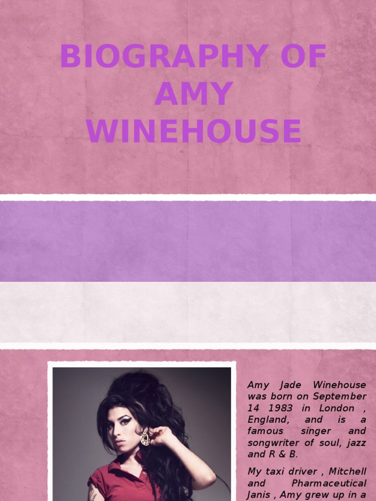 Biography of Amy Winehouse | Recorded Music | Music Industry