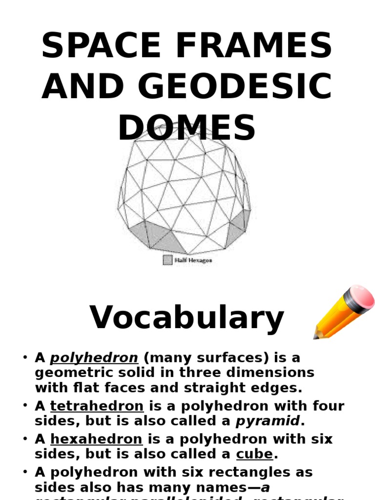 Space Frames and Geodesic Domes | PDF | Dome | Geometry