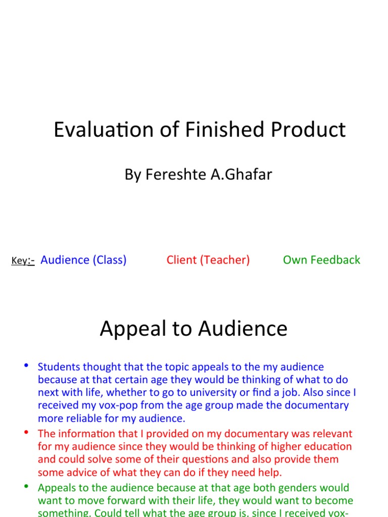 Evaluation of Documentary on Higher Education | PDF | Interview | Cognition