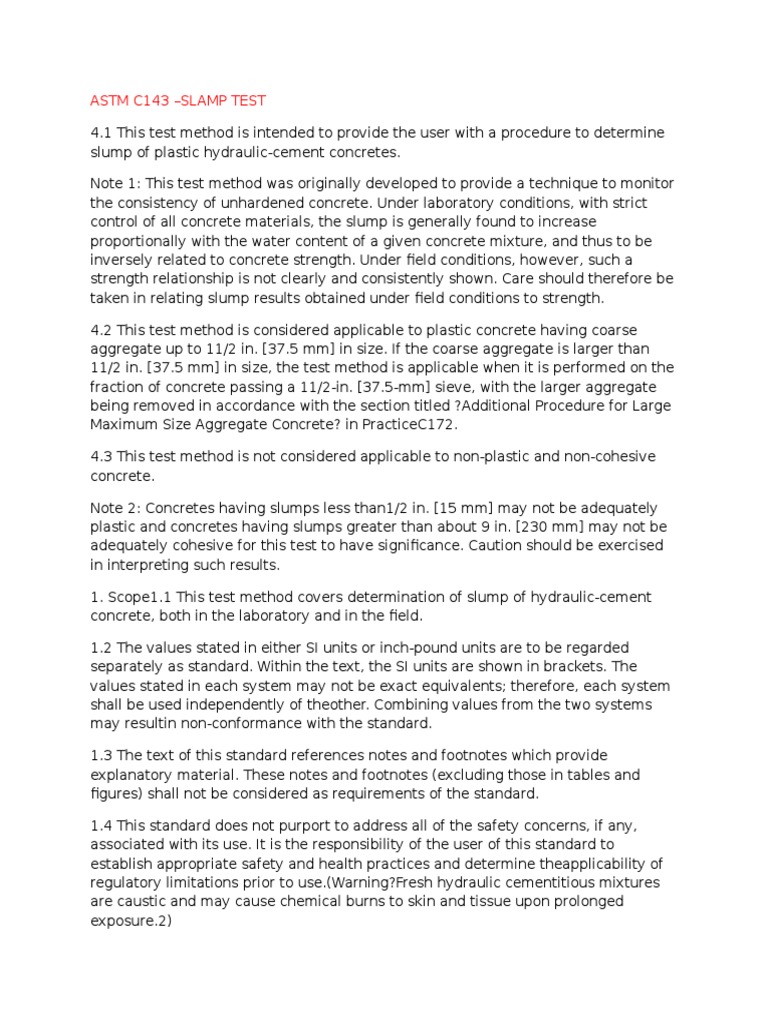 Astm C143 | PDF | Construction Aggregate | Particle Size Distribution