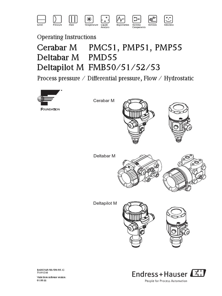 Operating Instruction PMD55 | PDF | Electrical Connector | Pressure ...