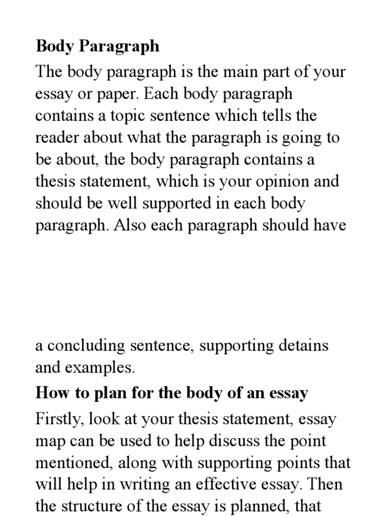 How to Write Effective Body Paragraphs | PDF | Paragraph | Essays