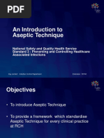 Aseptic Technique Checklist Comp | PDF | Public Health | Clinical Medicine