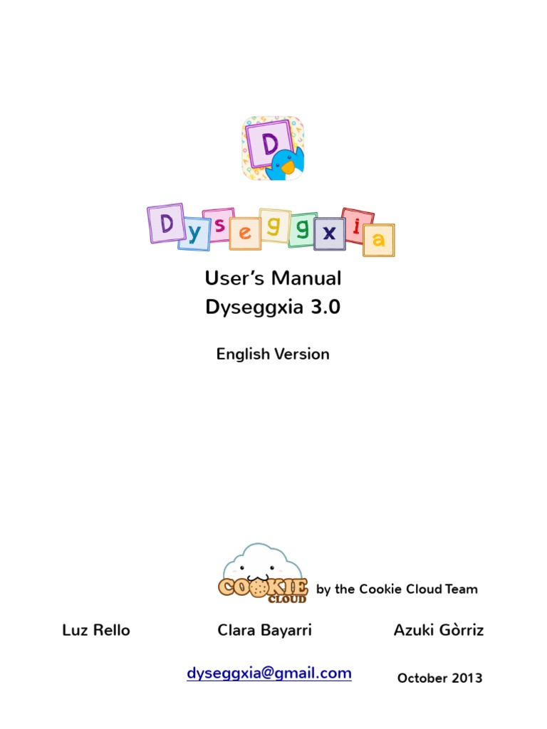 Dyseggxia Piruletras User Manual | PDF | Ios | Dyslexia