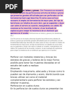 Perforacion Con Posteadora | PDF | Mecánica de suelos | Suelo