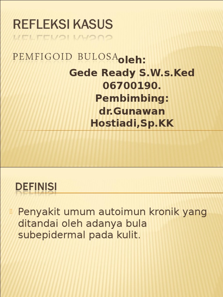 Pemfigoid Bulosa | PDF