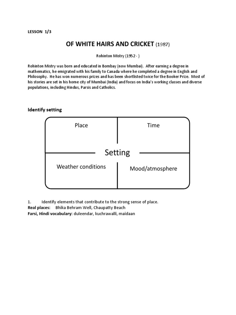 Analyzing "Of White Hairs and Cricket" | PDF | Language Arts & Discipline