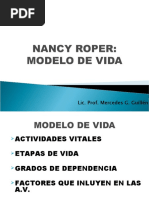 Nancy Roper | PDF | Enfermería | Teoría