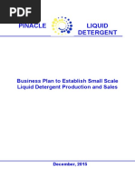Detergent Manufacturing Business Plan | PDF | Brand | Soap