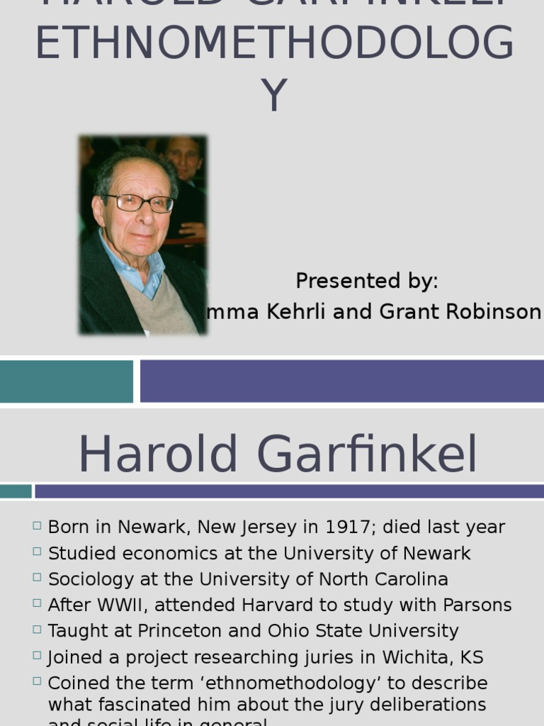 Ethno Methodology | PDF | Academic Discipline Interactions | Truth