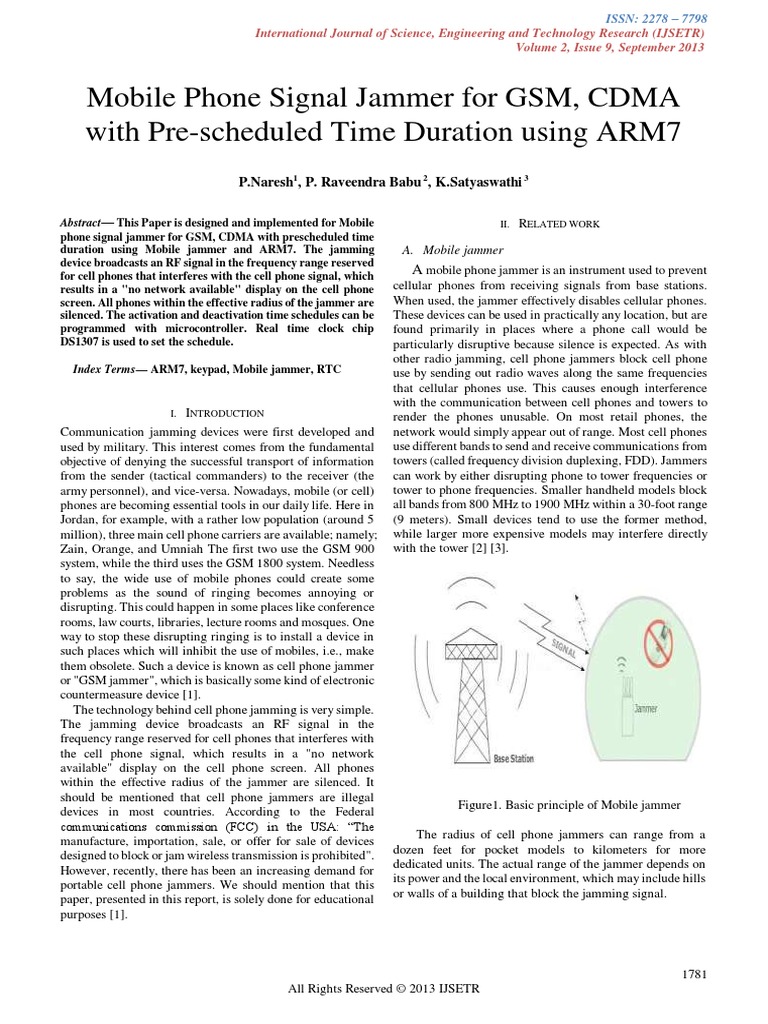 GSM Mobile Jammer | PDF | Instruction Set | Arm Architecture