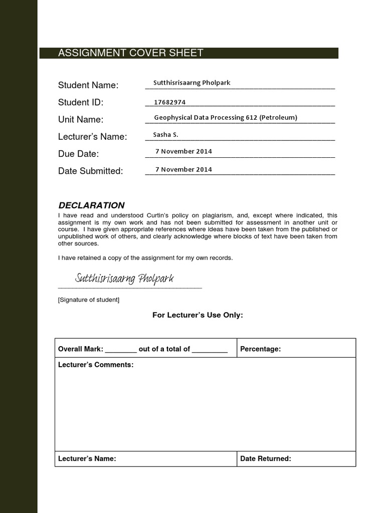 Seismic Data Processing Workbook (ProMax) | PDF | Spectral Density ...