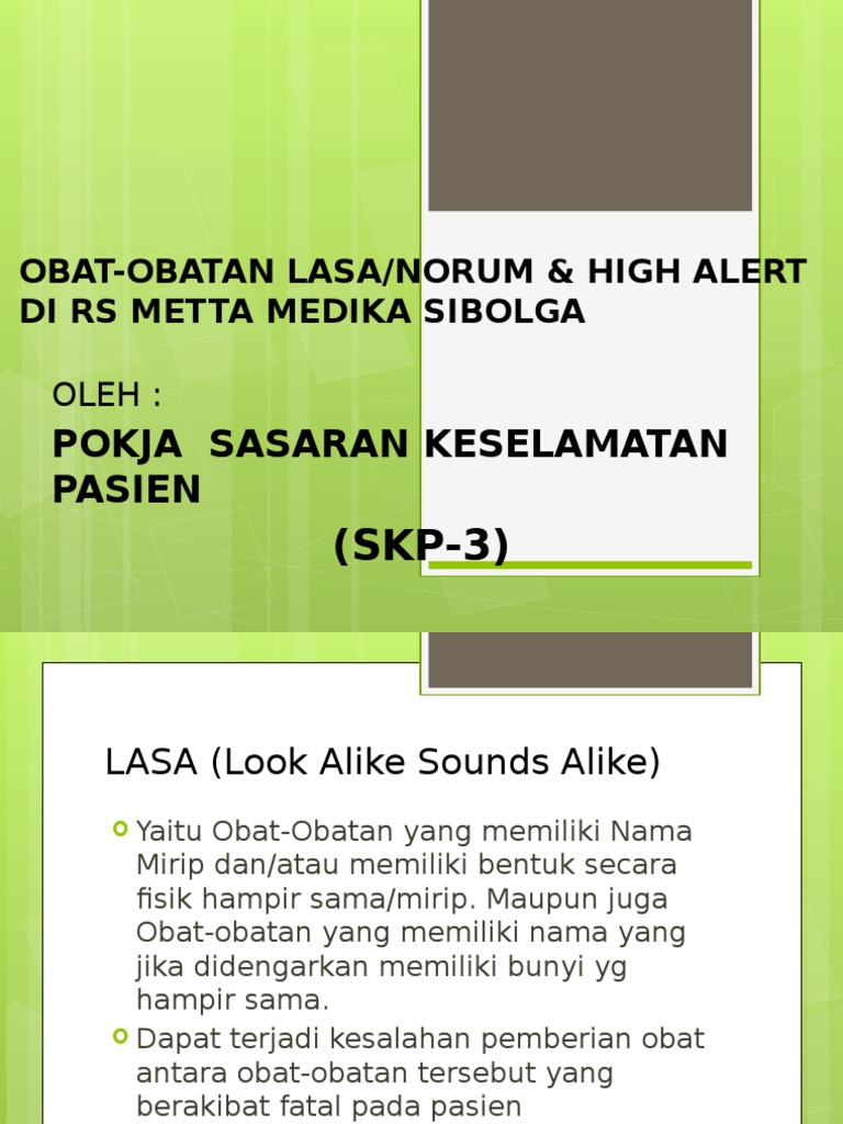 Lasa High Alert | PDF | Pengembangan Diri | Sains & Matematika