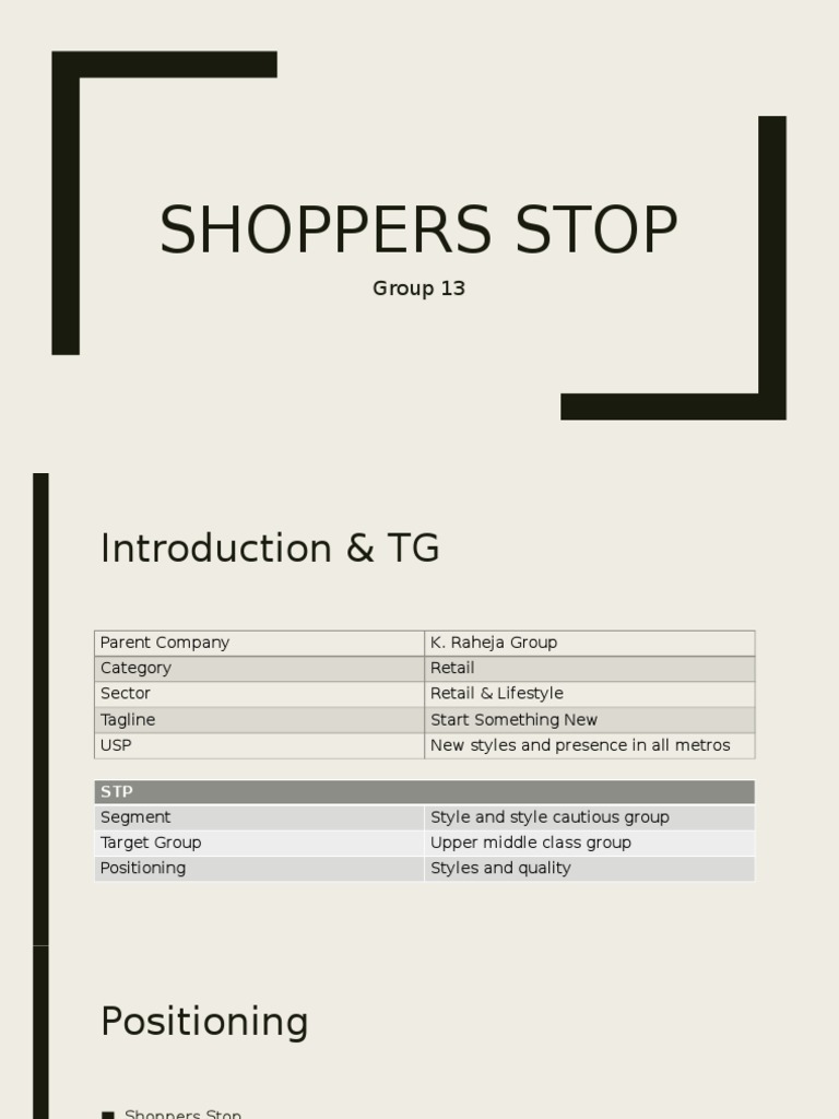 Shoppers Stop: Retail Strategy Overview | PDF | Business