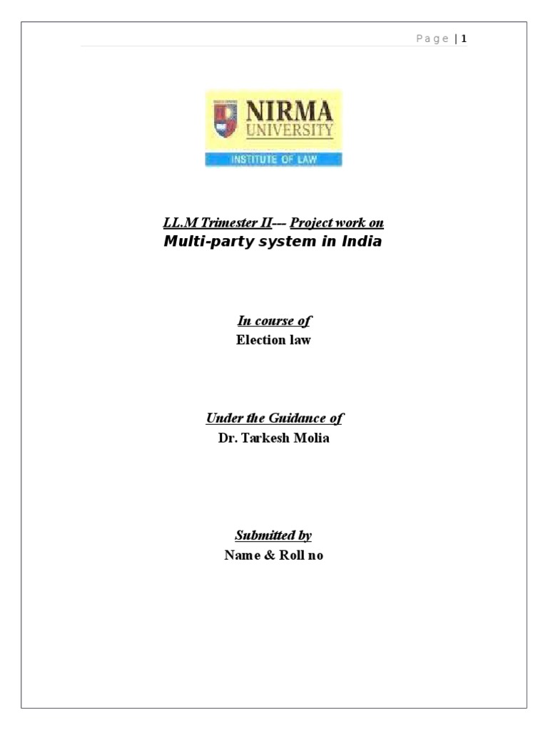 PW Multi-Party System | PDF | Indian National Congress | Elections