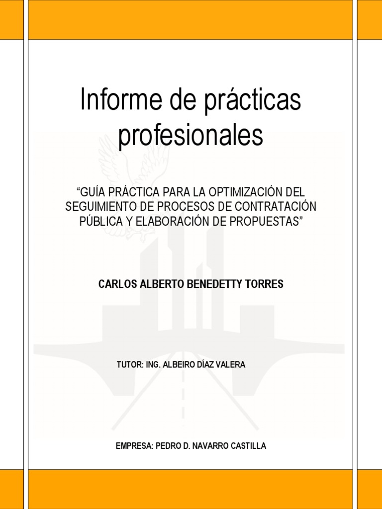 Informe Final de Prácticas Profesionales-1 | Calidad (Negocios ...