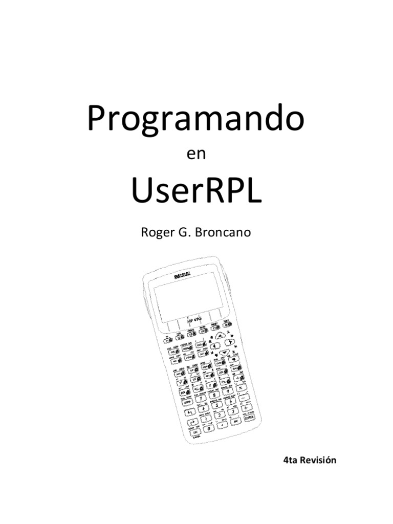 Programando en UserRPL Por Roger G. Broncano | PDF | Business