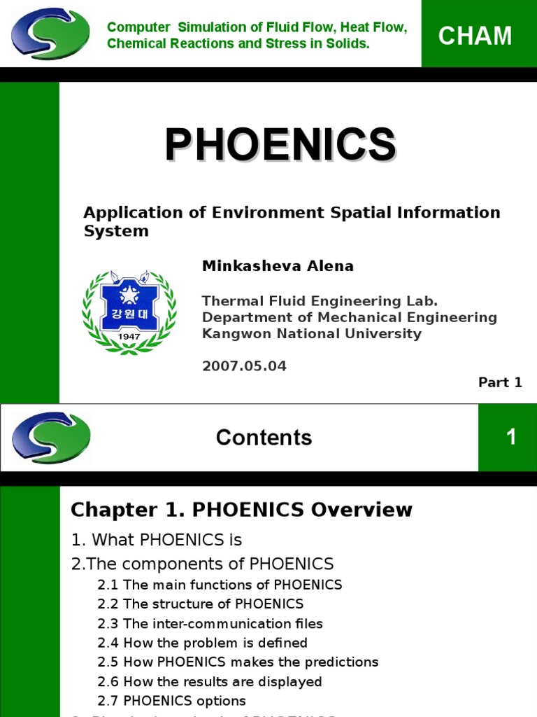 Phoenics Ch1 2 3 | PDF | Fluid Dynamics | Turbulence