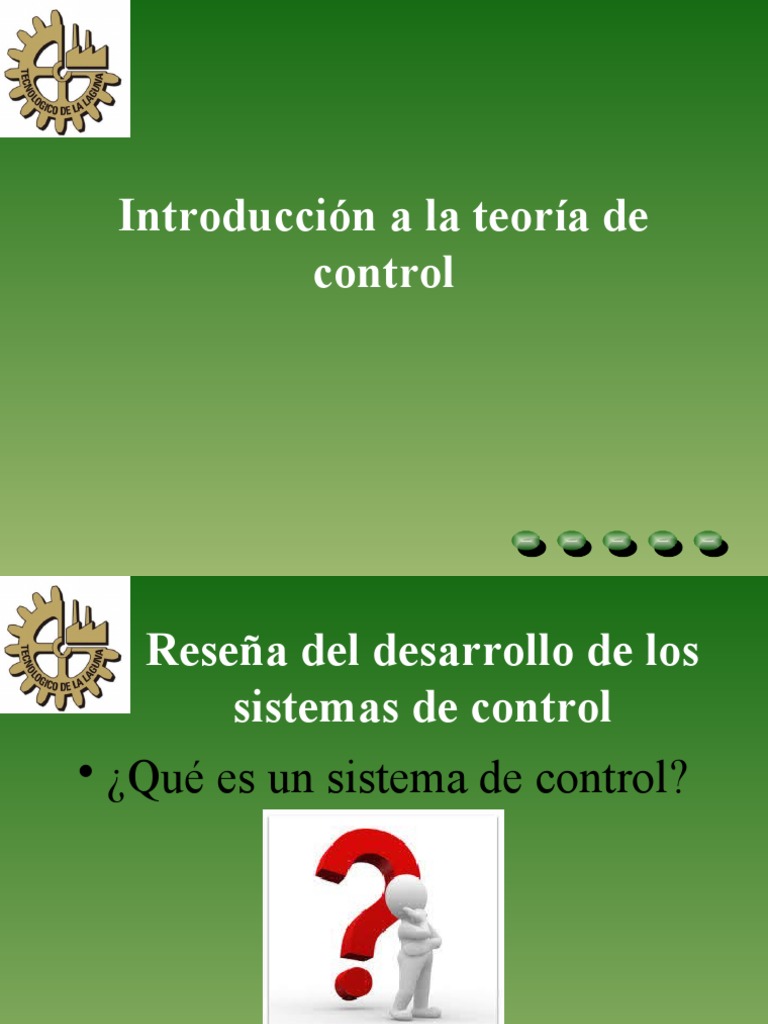 Introducción A La Teoría de Control | PDF | Sistema de control | Science
