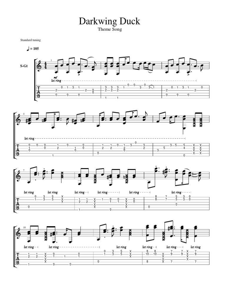 Darkwing Duck Tabs | PDF | Teaching Methods & Materials